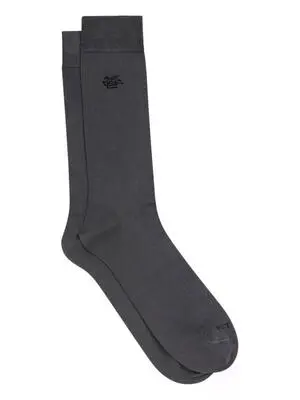 Etro Pegaso Logo Cotton Socks - Grey
