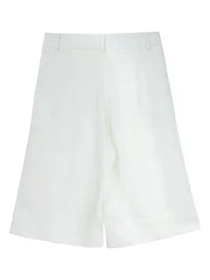 Isolda Cana-de-açúcar Pleated Shorts