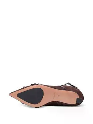 POCHE PARIS Buckle-strap Boots - Brown