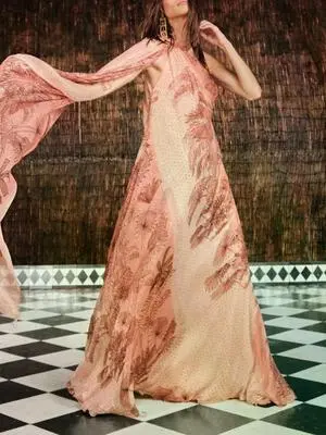 Johanna Ortiz One-shoulder Printed Maxi Dress - Neutrals