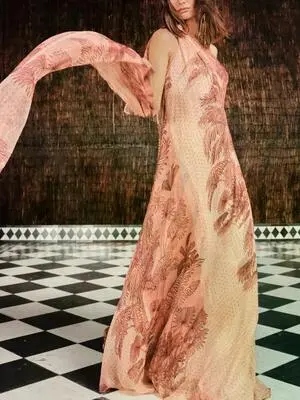 Johanna Ortiz One-shoulder Printed Maxi Dress - Neutrals