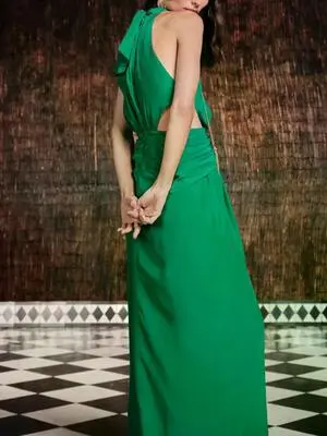 Johanna Ortiz Excepcionalidad Cut-out Maxi Dress - Green