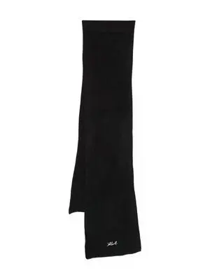 Karl Lagerfeld Logo Scarf - Black