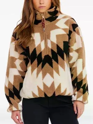 The Upside Harlow Geometric-pattern Ski Top