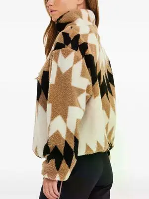 The Upside Harlow Geometric-pattern Ski Top