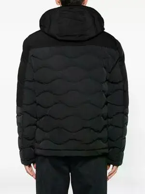 BLAUER. Hooded Quilted Jacket - Black