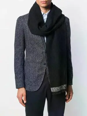 ZANONE Herringbone Scarf - Black