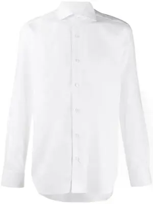 BARBA NAPOLI Pointed Collar Relaxed-fit Shirt