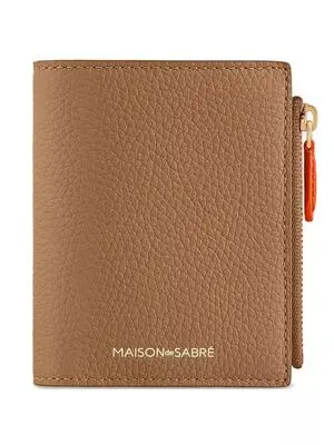 MAISON DE SABRE Small Bifold Leather Wallet - Brown