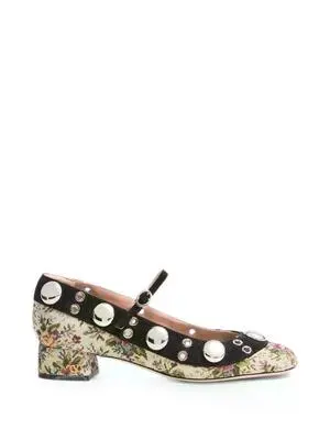 Valentino Garavani Mary Jane Floral-patterned Pumps