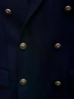 GOLDEN GOOSE Double-breasted Gold-button Blazer