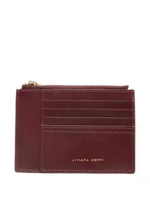 Liviana Conti Zip-fastening Card Holder - Red