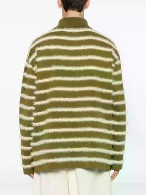 Ami Striped Long-sleeve Sweater