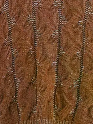 Marni Long-sleeved Cable-knit Sweater - Brown