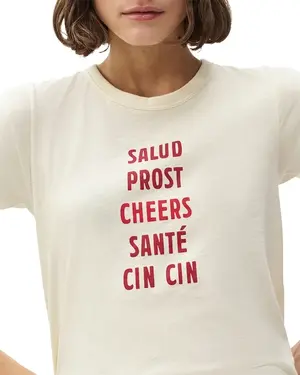 Rag & Bone Cheers Tee - Ivory
