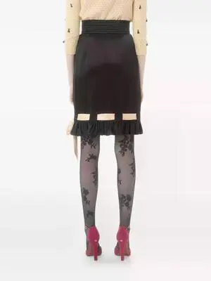 Valentino Garavani Double Satin Midi Skirt - Black