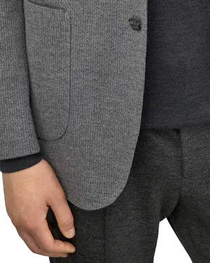 Boggi Milano Regular Fit Micro Texture Blazer