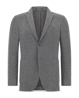 Boggi Milano Regular Fit Micro Texture Blazer