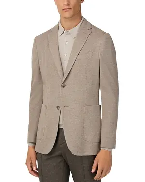 Boggi Milano Regular Fit Micro Texture Blazer - Taupe