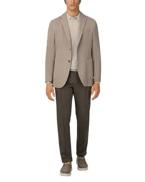 Boggi Milano Regular Fit Micro Texture Blazer - Taupe