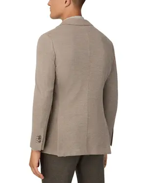 Boggi Milano Regular Fit Micro Texture Blazer - Taupe