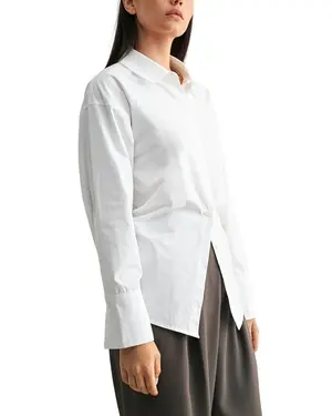 LUVEE Mable Back Tie Long Sleeve Shirt