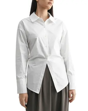 LUVEE Mable Back Tie Long Sleeve Shirt