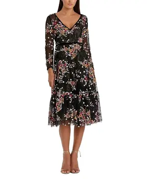 Knee Length Floral Cocktail Dresses