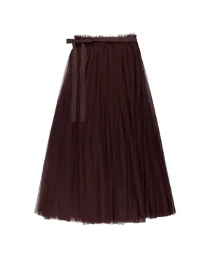 RO&ZO Tulle Godet Maxi Skirt