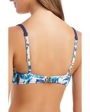 BLEU BY ROD BEATTIE Cross Front Rope Strap Bikini Top - Multi