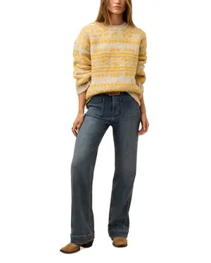 Faherty Brand Powder Peak Crewneck Boyfriend Sweater