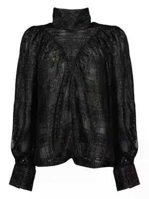 IRO PARIS Embellished Turtleneck Blouse
