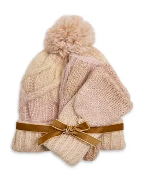 Free People Hat And Gloves Set - Ivory