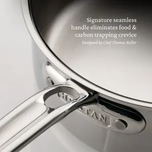 HESTAN Probond Luxe 5 Piece Professional Clad Stainless Steel Cookware Set