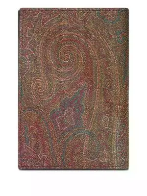 Etro Arnica Paisley Passport Case - Brown