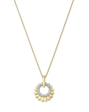 Bloomingdale'S Diamond Circle Pendant Necklace - Gold