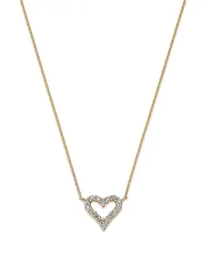Bloomingdale'S Diamond Heart Pendant Necklace - Gold