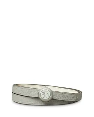Tory Burch Romy Reversible Leather Belt - Warm White