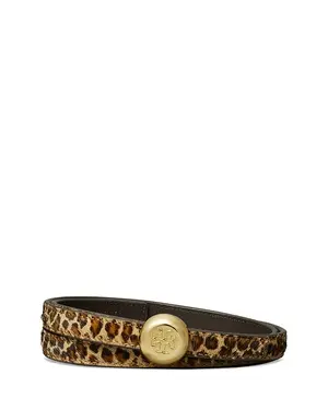 Tory Burch Romy Reversible Belt - Calf Hair