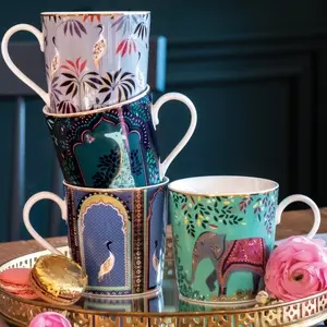 PORTMEIRION Sara Miller India Assorted Mugs, Set Of 4
