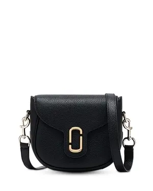Marc Jacobs Pebbled Leather Saddle Bag - Black