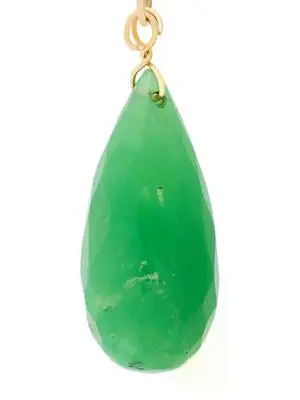 UZERAI EDITS 14kt Yellow Gold Chrysoprase Pull-through Single Earring