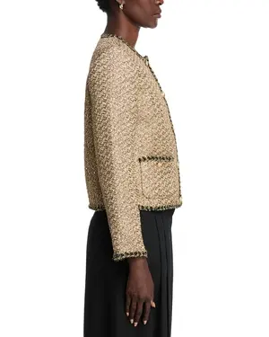 Elie Tahari Ramy Sequined Tweed Jacket