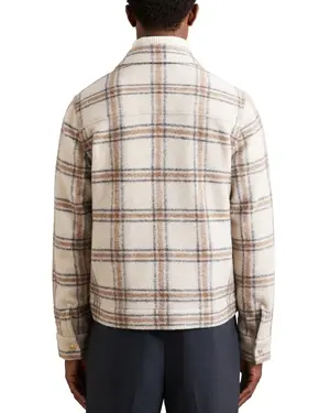 REISS Long-sleeved Check Overshirt