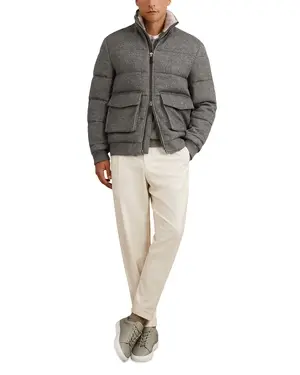 REISS Quilted Jacket - Grey
