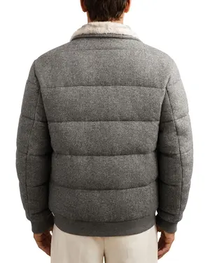 REISS Quilted Jacket - Grey