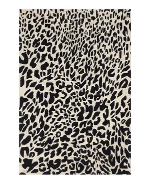 LOLOI Masai Mas-02 Area Rug 5'0x7'6 - Black/ivory
