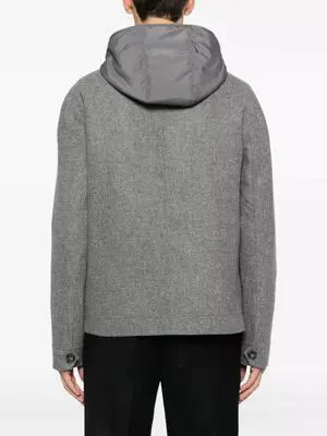 Canali Hooded Zip-up Jacket