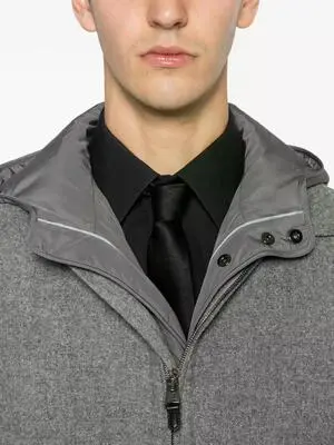 Canali Hooded Zip-up Jacket