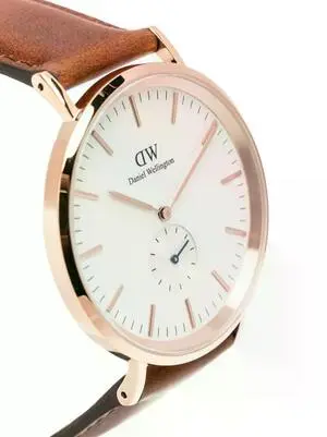 DANIEL WELLINGTON Multi-eye St Mawes Leather Strap 40mm - Neutrals